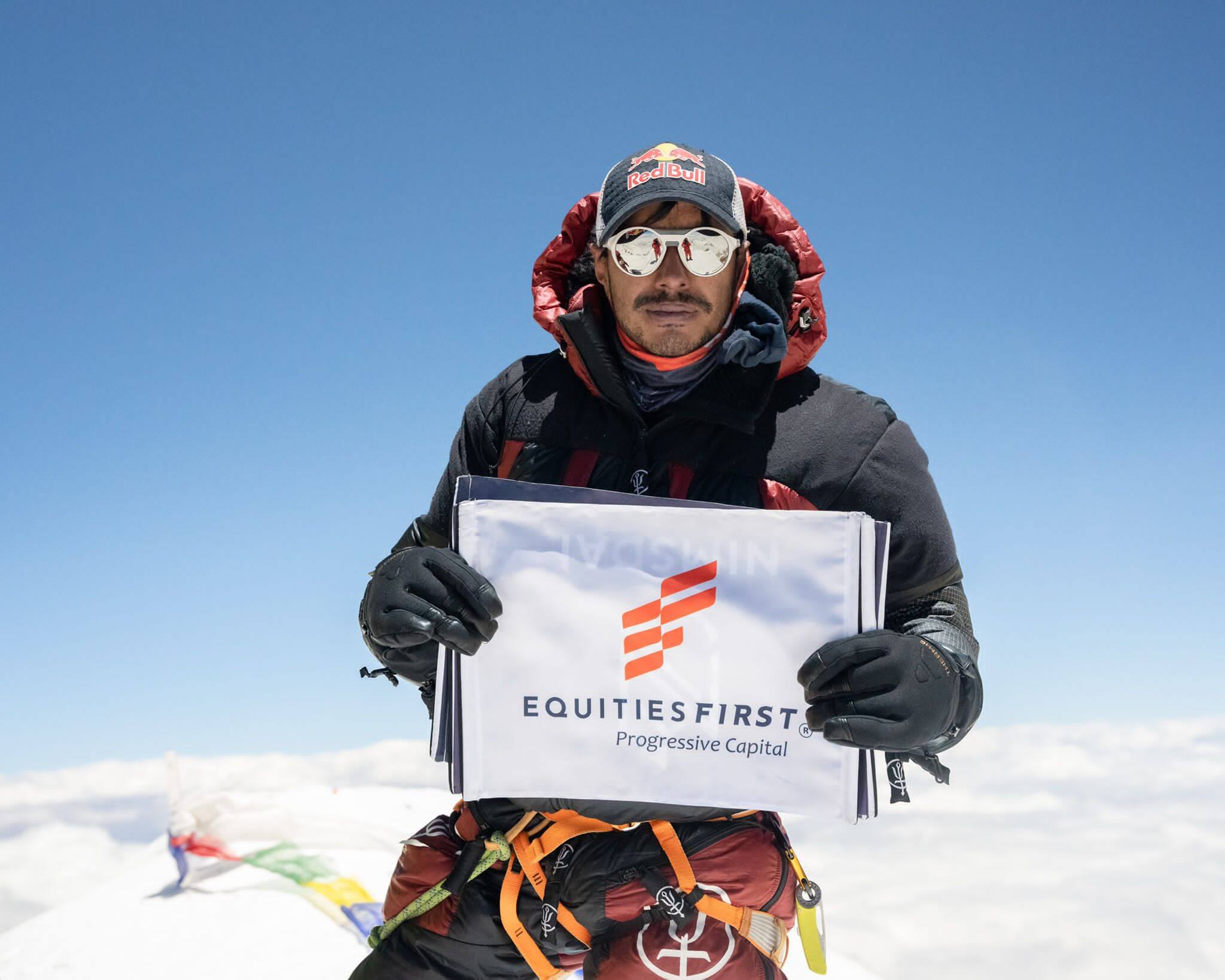 EQUITIESFIRST PARTNERS WITH MOUNTAINEERING LEGEND NIMSDAI PURJA FOR ...